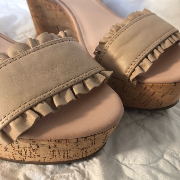 kate spade | Shoes | Kate Spade Pink Ruffled Wedges | Poshmark